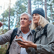 Navigating our way around the woods | Buy Stock Photo on PeopleImages ...