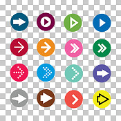 Arrow, icon and emoji sign or vector for an app or web design on a png ...