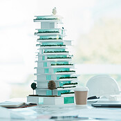 Architecture, model and mockup design of a 3d miniature future building ...