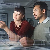 Code, manager help employee and programming with hologram, explain process and system to agent ...