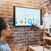 Eye exam, digital screen and optometrist with black woman for eyesight ...