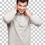 Face, smile and shy man looking happy and shy. Thinking, cool and ...