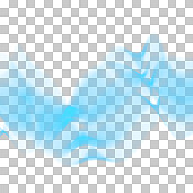 Blue, color and art splash on transparent background for creativity ...