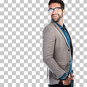 A handsome man posing isolated on a png background | Buy Stock Photo on ...
