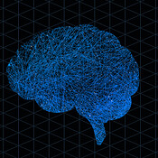 Brain graphic, neuro pattern and digital illustration with science ...