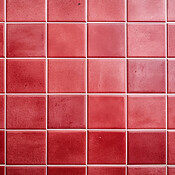 Red ceramic tile wall or floor background. Design wallpaper copyspace ...