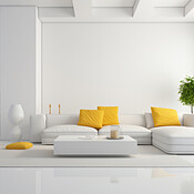 Beautiful spacious lounge. Luxury living. Modern interior design ...