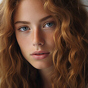 Close-up portrait of model. Natural light. Fashion, Beauty concept ...