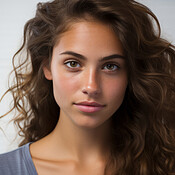 Close-up portrait of model. Natural light. Fashion, Beauty concept ...