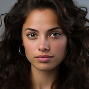 Close-up portrait of model. Natural light. Fashion, Beauty concept ...