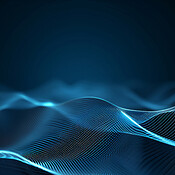 Abstract, digital and background waves. Wallpaper, futuristic and ...