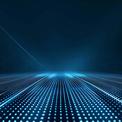 Abstract, digital and background waves. Wallpaper, futuristic and ...