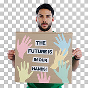 Man, future and environmental earth poster for social justice or human ...