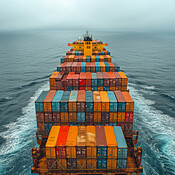 Cargo ship, Ocean and container for trade, transport, and economics ...