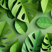 Abstract, paper leaf and creative design in cutout style for backdrop ...