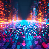 Abstract, cyber network and information highway with pattern, texture ...