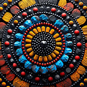 Tribal, African art and texture with illustration for cultural mural ...