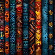 Tribal, African art and texture with design for cultural mural ...