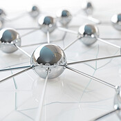 Global, connection and link with community for communication, social ...