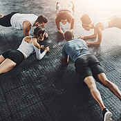 Planking is a full body experience | Buy Stock Photo on PeopleImages ...