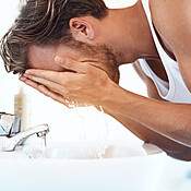 Time to wake up with a splash | Buy Stock Photo on PeopleImages ...