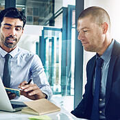 Converting their business data into better insights | Buy Stock Photo ...