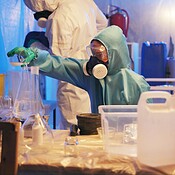 Drugs, person and hazmat with chemicals for production of illegal ...