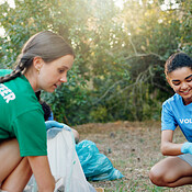 Volunteer, people and happy with cleaning park for green project ...