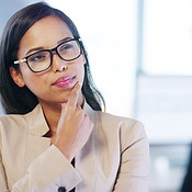 She's thinking things through | Buy Stock Photo on PeopleImages ...