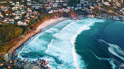 It's one of the most beautiful beaches in the city | Buy Stock Photo on ...