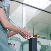 Daily work protocol in times of a pandemic | Buy Stock Photo on ...