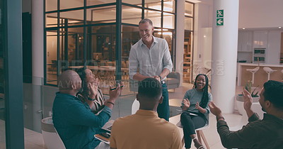 Welcome our fearless leader | Buy Stock Photo on PeopleImages, Picture ...