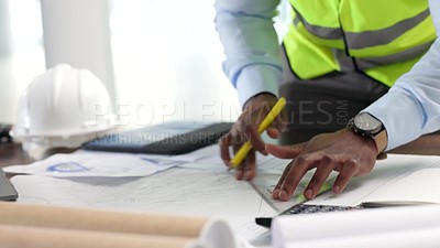 Architect, engineer and designer drawing, drafting and measuring ...
