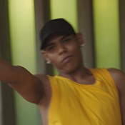 Hip hop dance man, urban dancer portrait and performance with energy ...