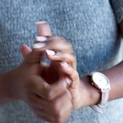 Black woman, hands and clean personal hygiene for protection from germs ...
