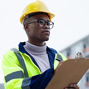 ??Man, engineering checklist and project management at construction ...