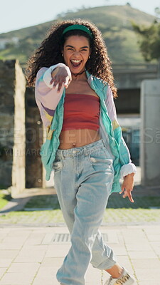 Women, dancing together and friends as gen z, energetic and dancer ...