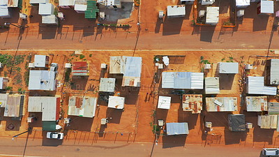 South African townships as seen from the sky | Buy Stock Photo on ...