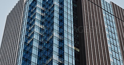 Skyscraper building, city landscape and architecture for urban ...
