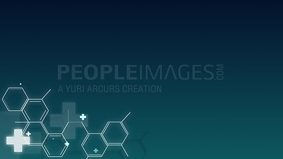 Grid, motion graphics and wallpaper with health sign for medical banner ...