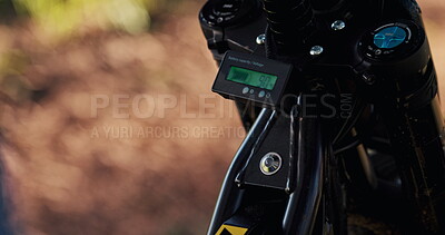 Ebike, speedometer and rider for sports outdoor with extreme riding ...