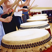 Music, drums and instrument with musician in studio for class ...